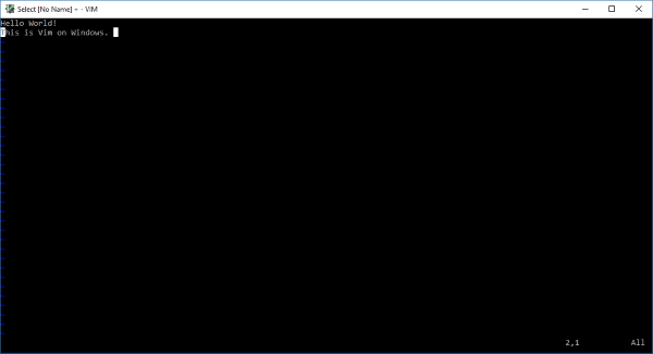 Cómo Instalar Vim Text Editor En Windows 10 8 7