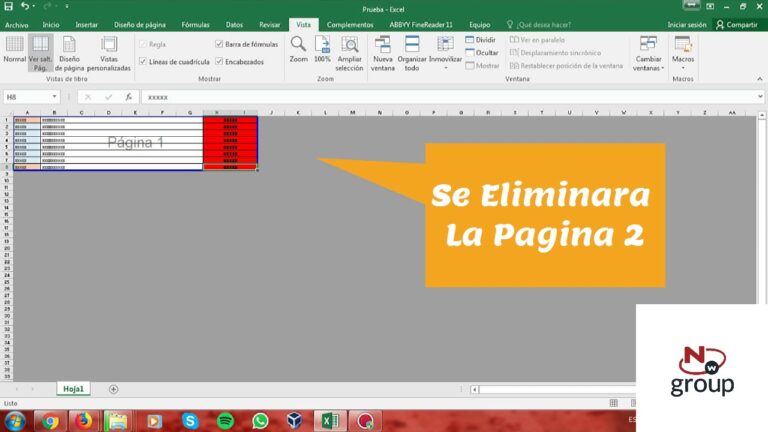 How to remove page numbers in an Excel sheet?