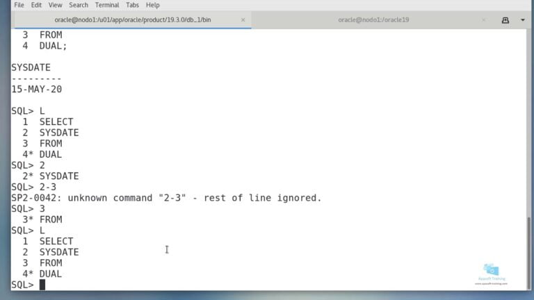 Oracle user list in SQL Plus