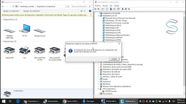 The scanner does not work in Windows 10.