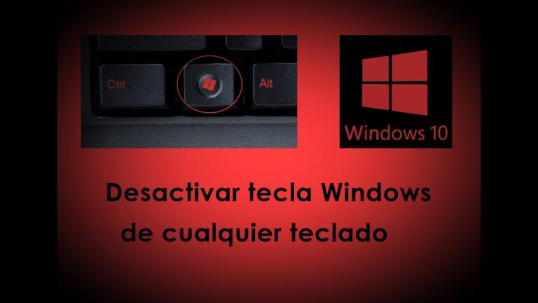 Cómo Desactivar la Tecla Windows: Guía Paso a Paso