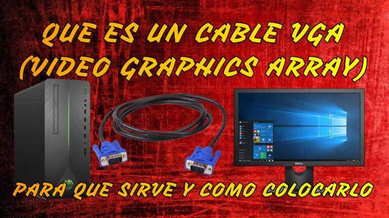 Para que sirve el cable vga