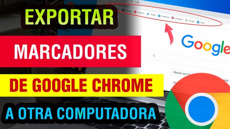 Importar y exportar marcadores en google chrome