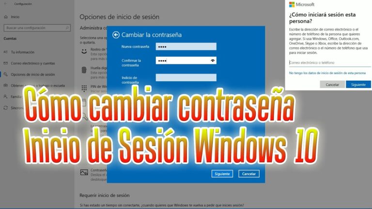 Cómo Cambiar la Contraseña de Inicio en Windows 10