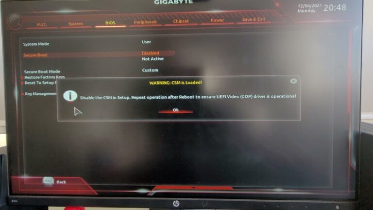What is the Windows 10 whql configuration in the BIOS?