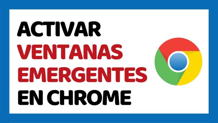 ¿Cómo se activan ventanas emergentes?