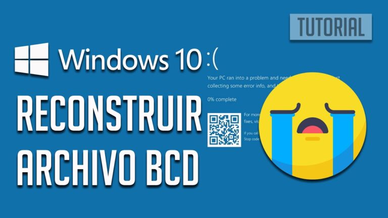 Cómo reconstruir el BCD en Windows