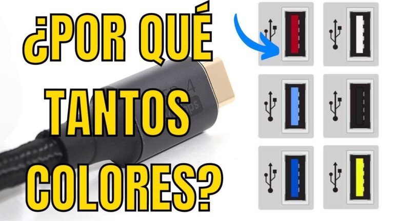 What do the colors of the USB ports mean?
