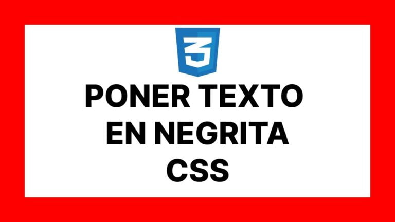 ¿Cómo poner las letras en negrita en CSS?