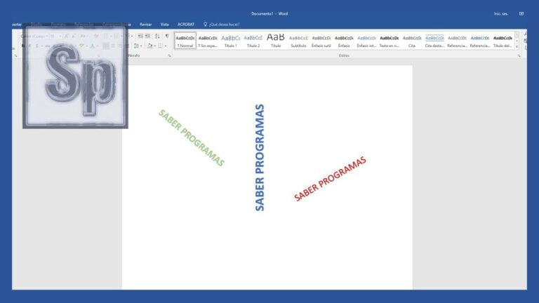 How do I type horizontally in Word?