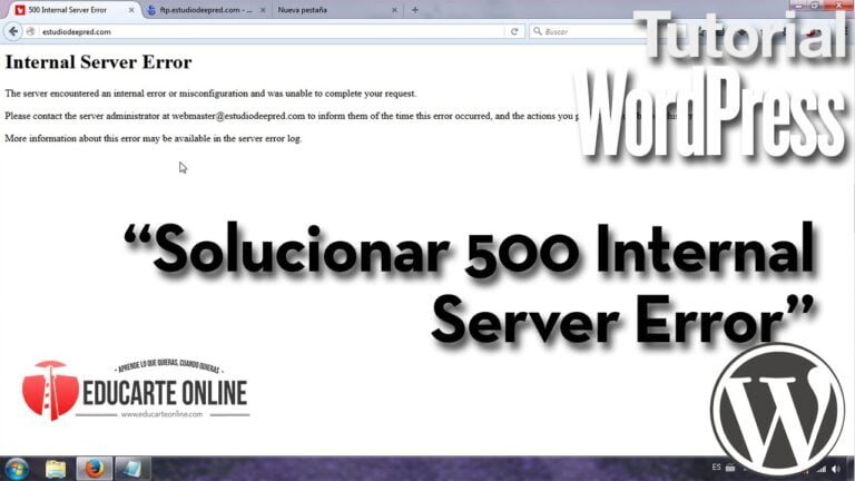 ¿Qué es un error interno del servidor?