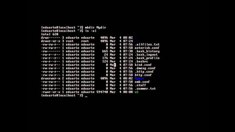 ¿Cómo utilizar el comando mkdir?