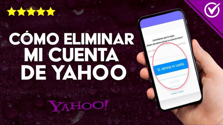 ¿Cómo eliminar una cuenta de correo de Yahoo?
