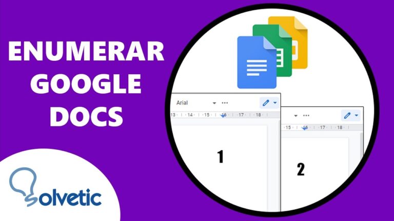 ¿Cómo enumerar páginas en Google Docs sin la portada e índice?