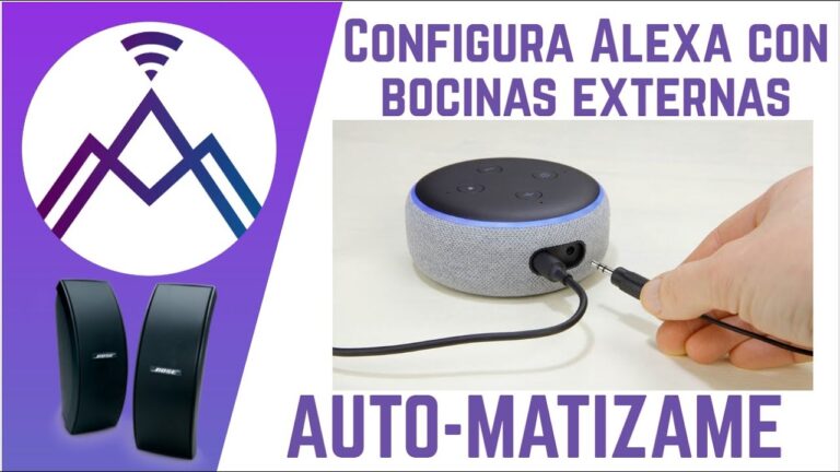 ¿Cómo usar Alexa como bocina con cable?