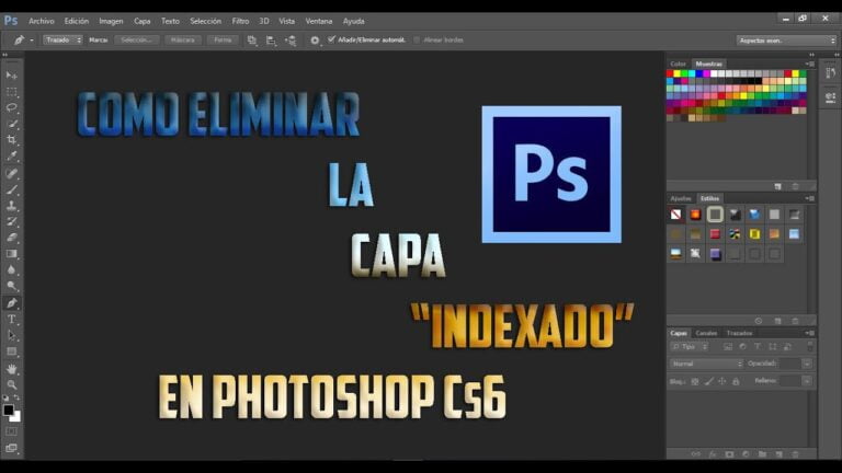 ¿Qué es un archivo indexado en Photoshop?