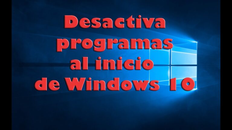 ¿Cómo ver los programas de inicio en Windows 10?