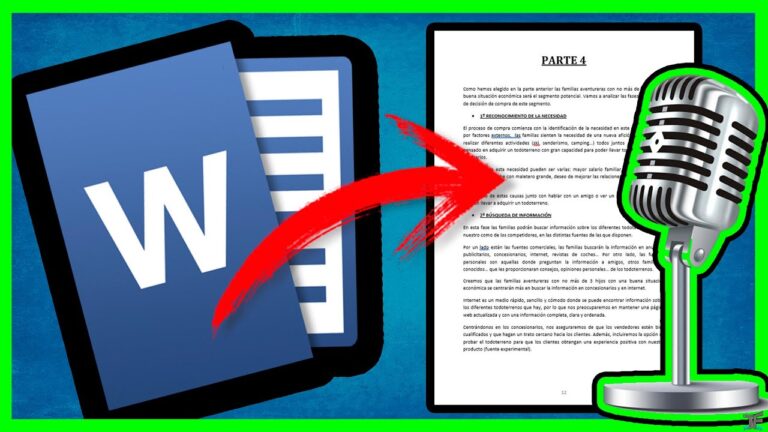 ¿Cómo activar para escribir en Word?
