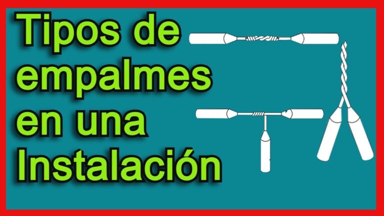 ¿Cuáles son los 3 tipos de empalmes eléctricos?