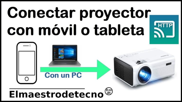 ¿Cómo puedo conectar mi celular a un proyector?
