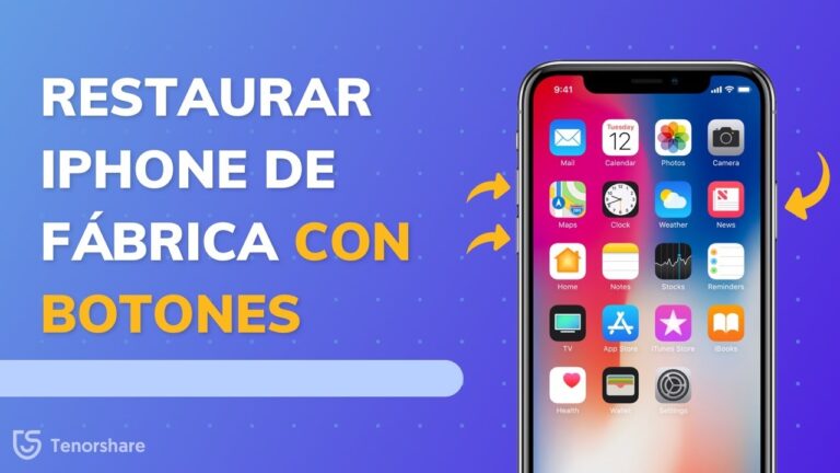 ¿Cómo restaurar un iPhone de fábrica con los botones?