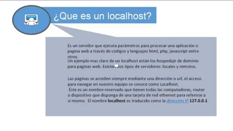 ¿Qué es un localhost y para qué sirve?