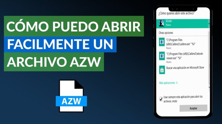 AZW를 어떻게 열나요?