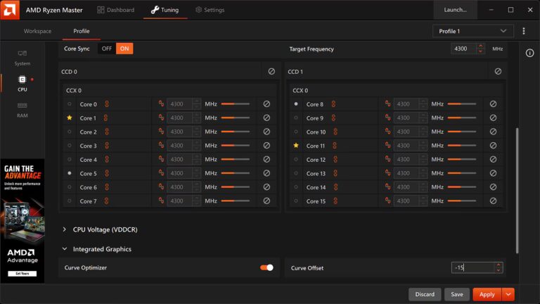 Configure PL1 and PL2: CPU power, temperature, and performance