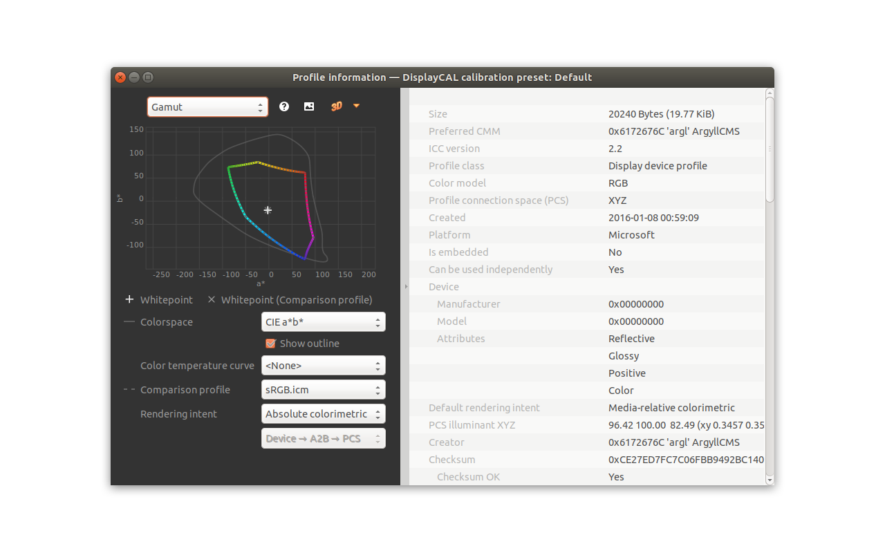 DisplayCAL을 사용하여 모니터를 보정하고 ICC 프로파일을 생성하세요.