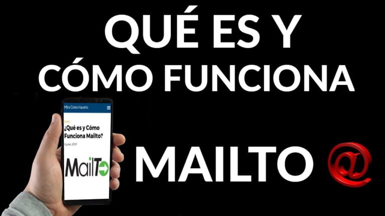 ¿Cómo se usa el mailto?
