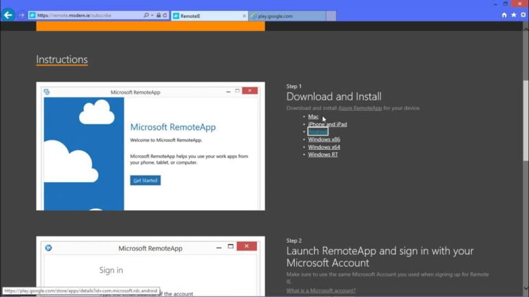 ¿Cómo instalar Internet Explorer en iOS?