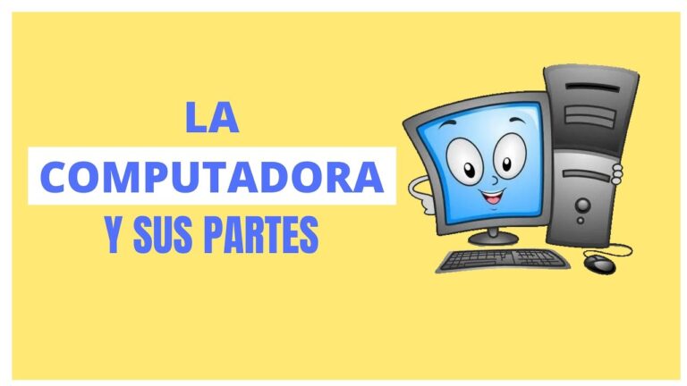 ¿Cuáles son las partes de la computadora para niños?